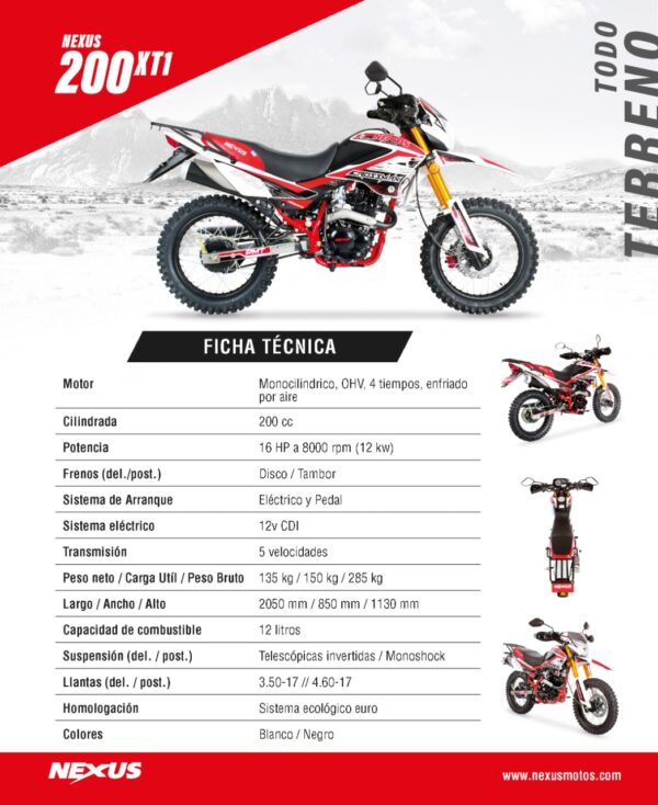 NEXUS 200XT1 - Domein Tienda de Motos Digital